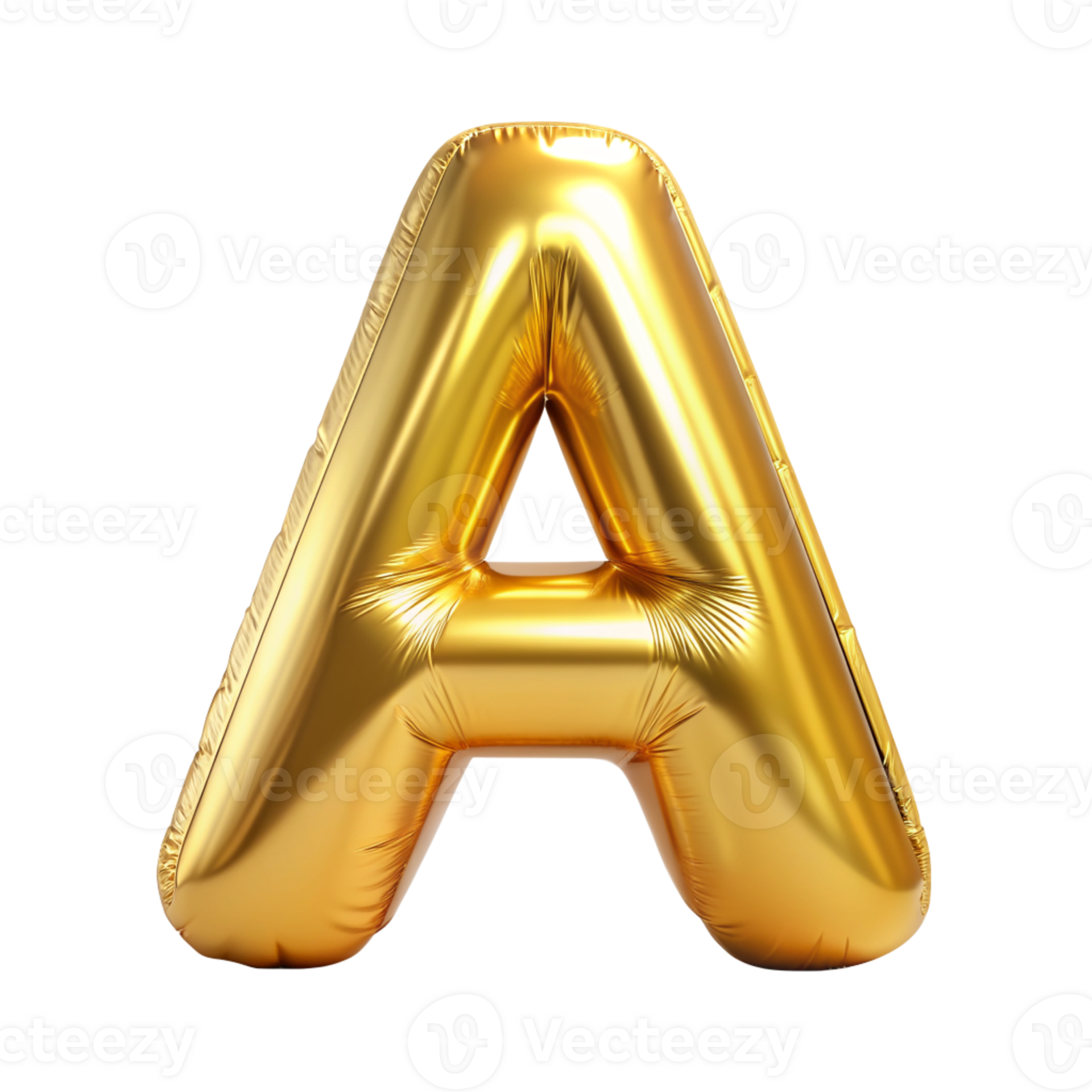 3D Gold Balloon Letter A cut out isolated PNG transparent 49515232 PNG