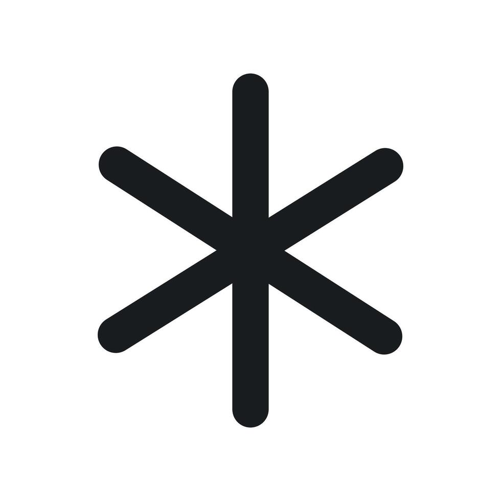 Asterisk Icon Set Password Or Passcode Asterisk Sign In Black Filled And Outlined Style