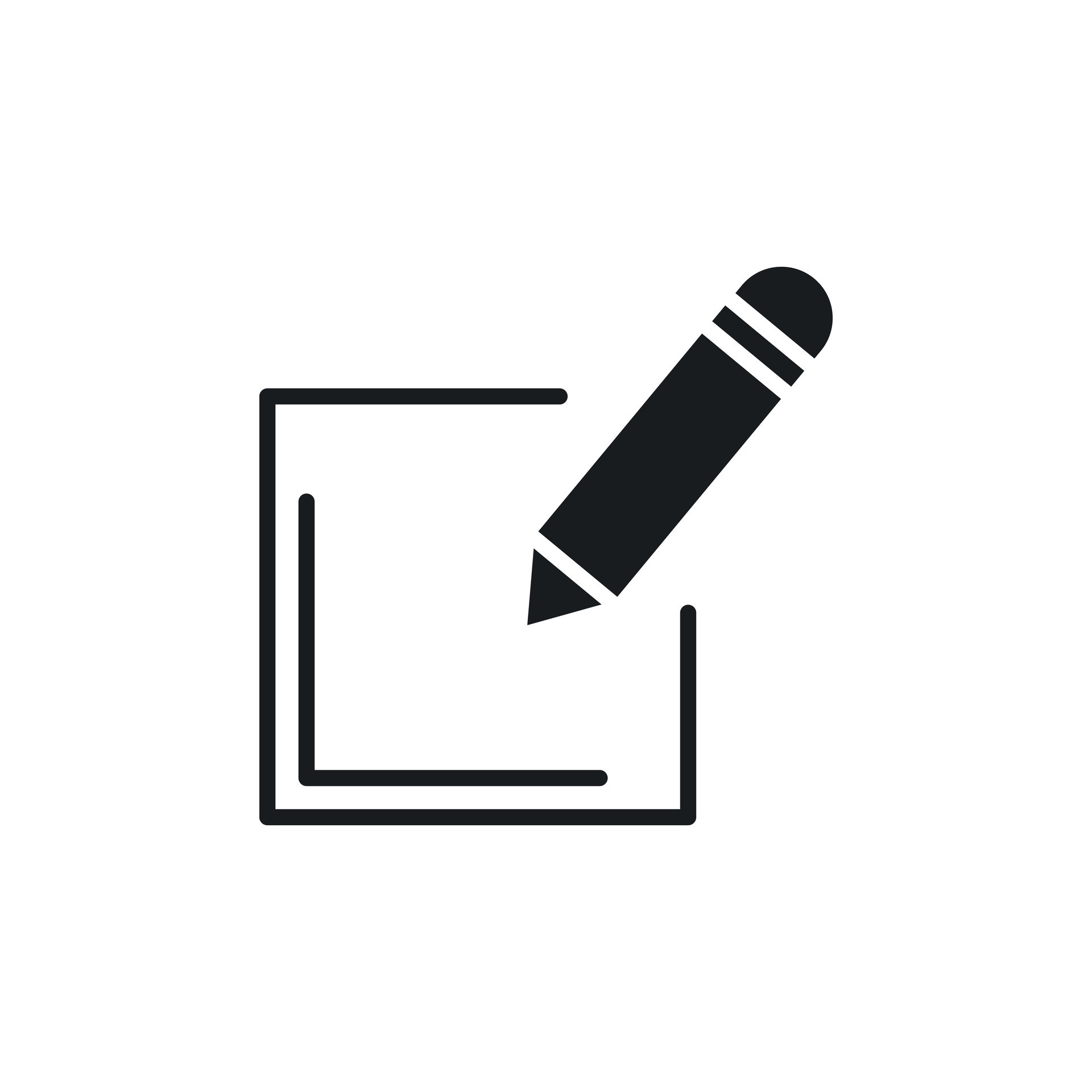 editar icono colocar. editar documento botón. dibujar bloc sencillo signo. crear nuevo página o ...