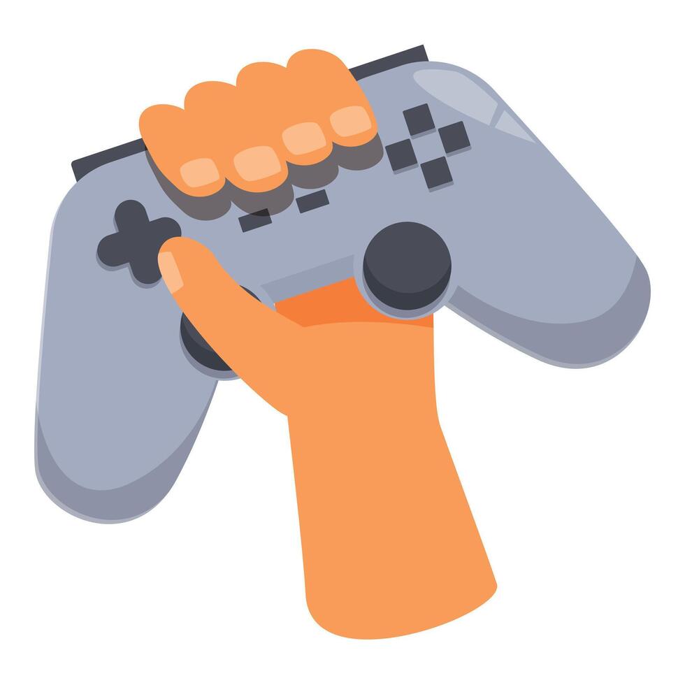 Hand holding video game controller playing console 49519762 Vector Art ... Hand holding video game controller playing console 49519762 Vector Art ...