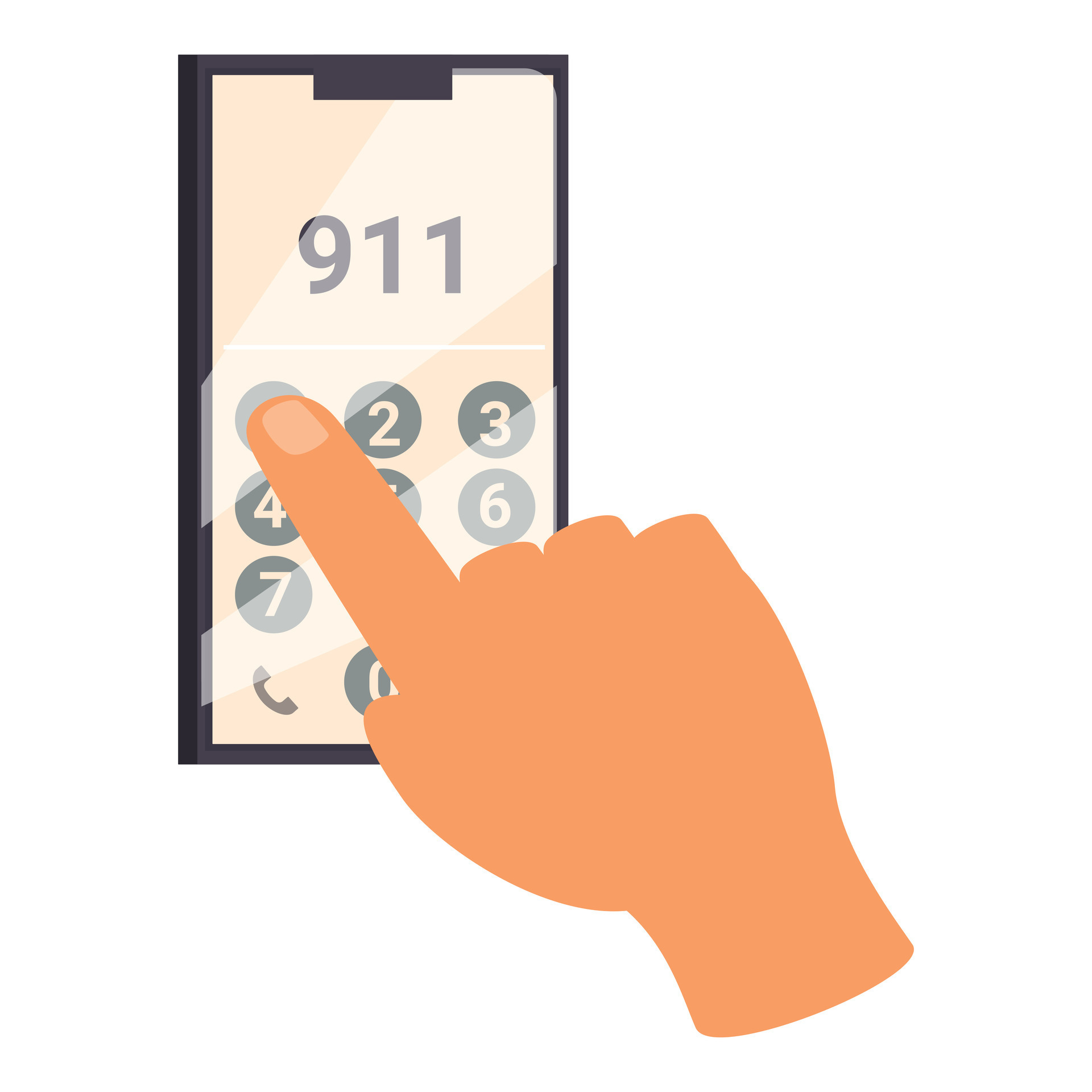 Finger dialing emergency number 911 on smartphone 49521083 Vector Art ... Finger dialing emergency number 911 on smartphone 49521083 Vector Art ...