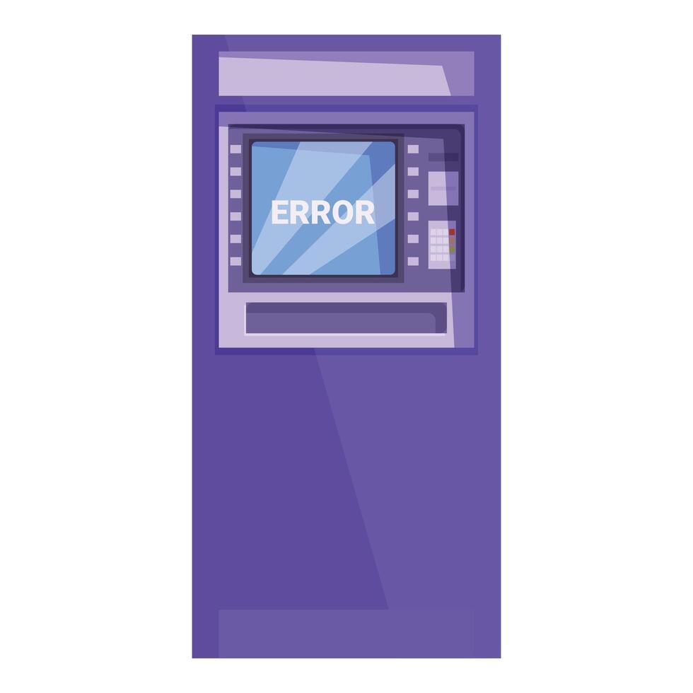 Atm Showing Error Message On The Screen 49521824 Vector Art At Vecteezy