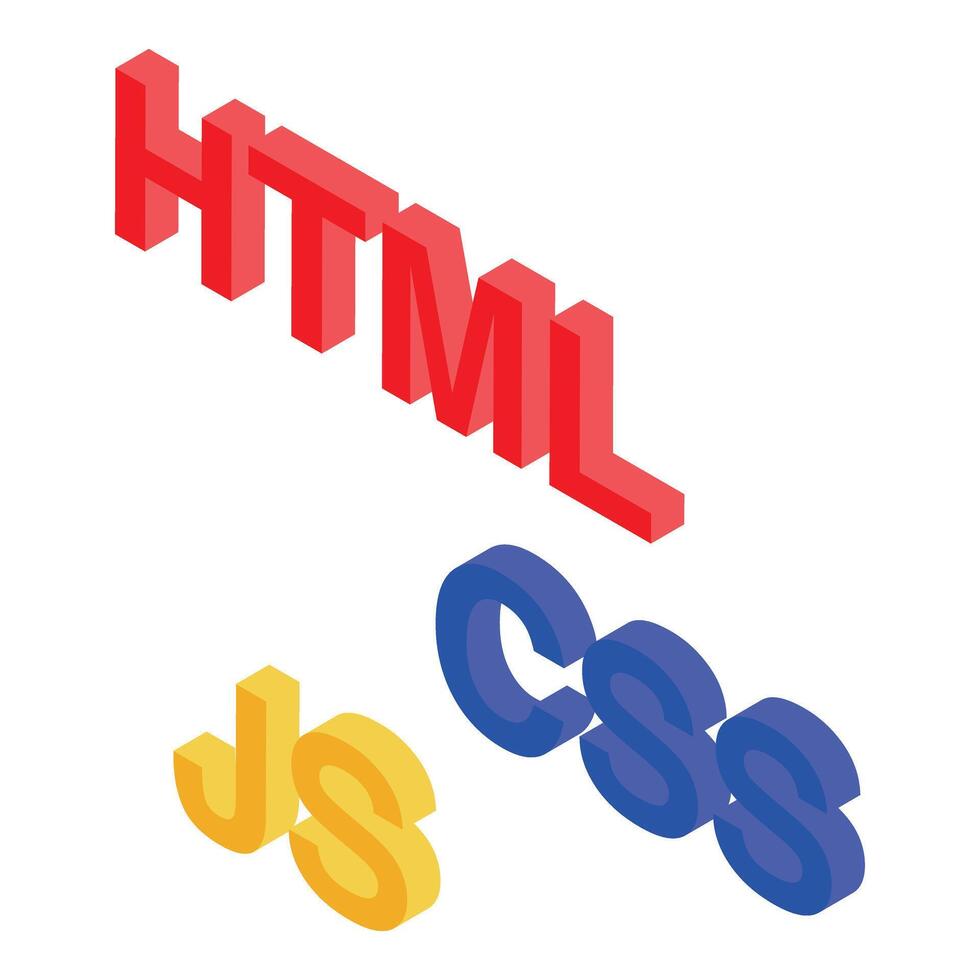 Html Css Js Programming Language Developing Concept 49524260 Vector Art At Vecteezy