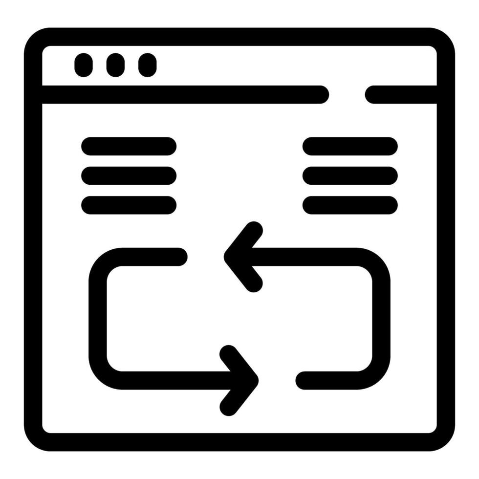 Website Data Synchronization Updating Process Icon 49527137 Vector Art