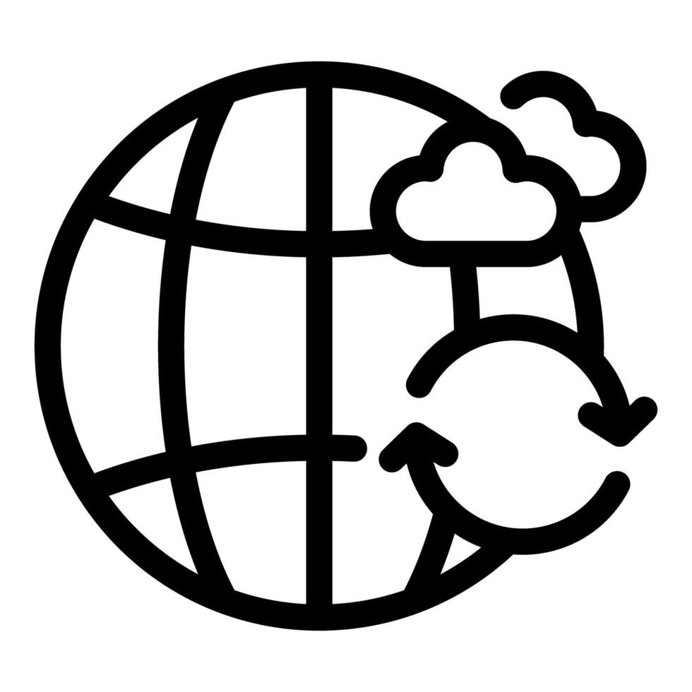 Global Cloud Computing Synchronizing Data Around The World 49527141 Vector Art At Vecteezy