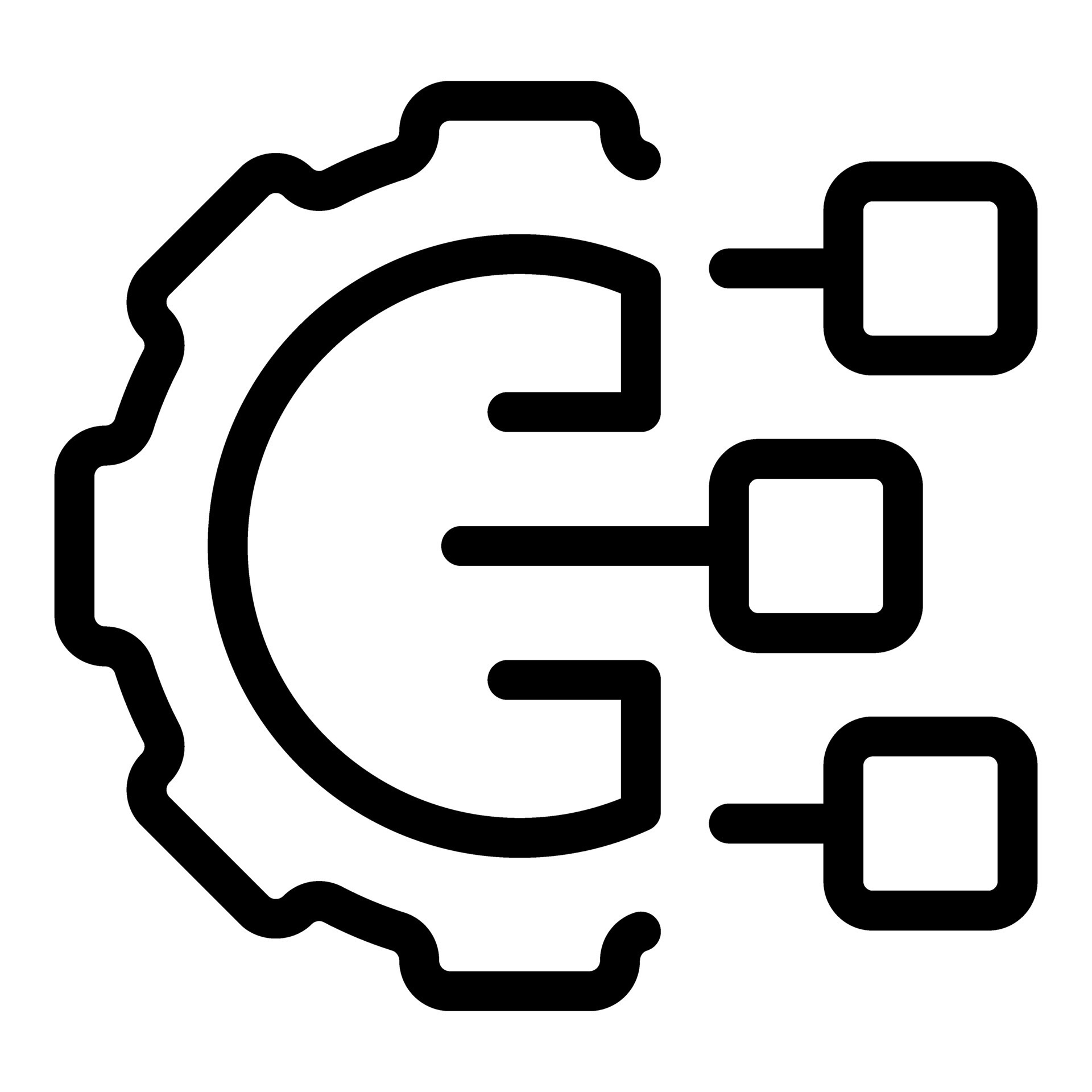 Gear Connecting To Data Blocks Representing Data Integration Process