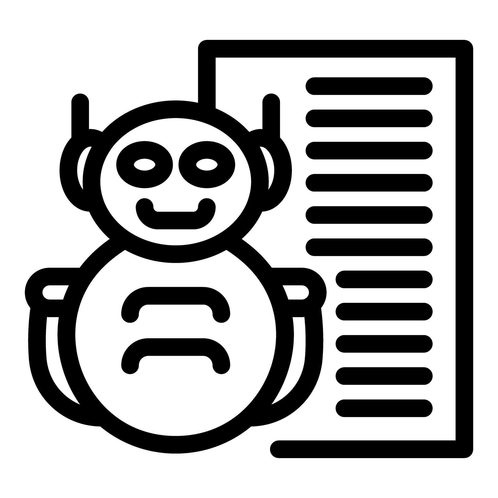 Robot Using Big Data For Machine Learning Algorithm 49527178 Vector Art