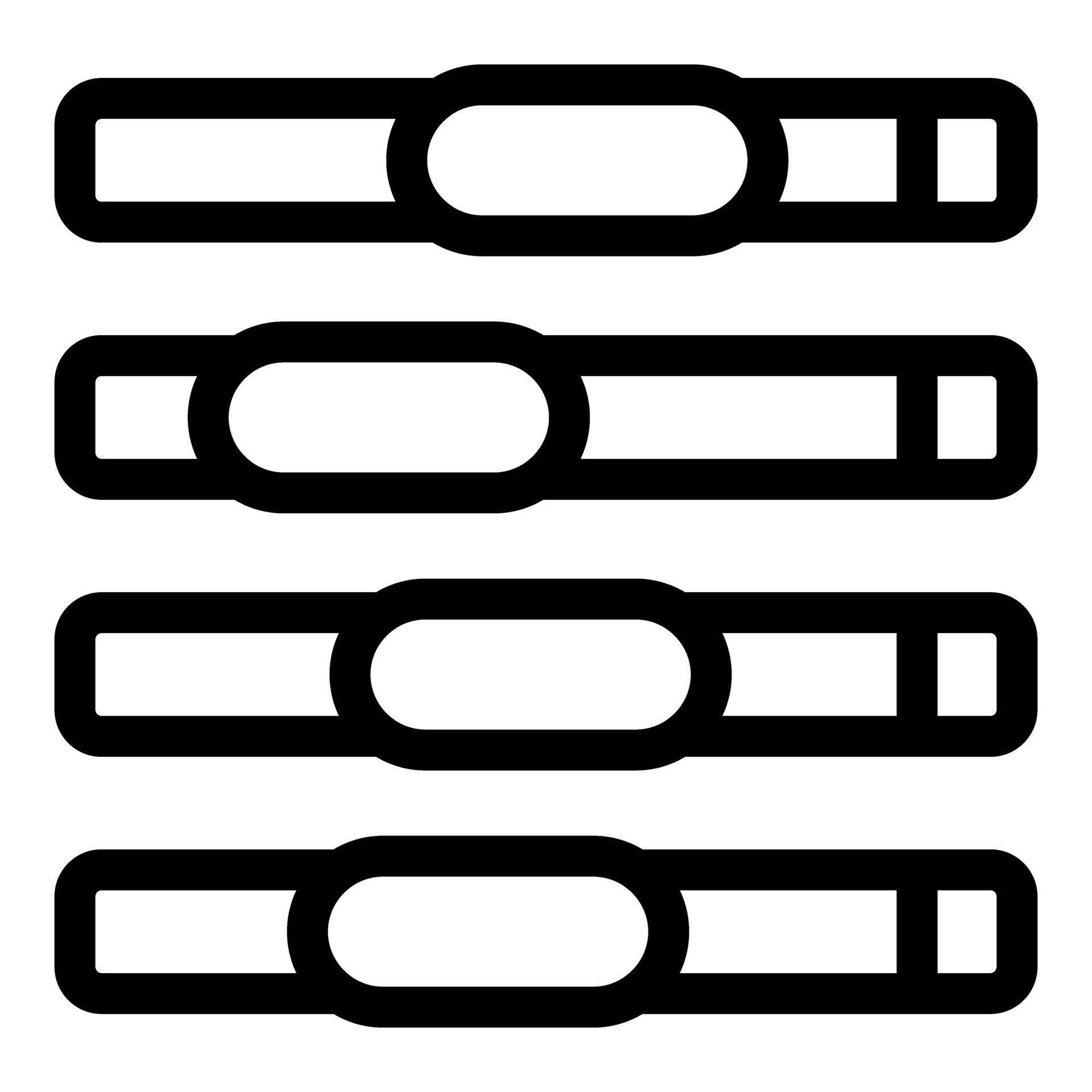 Set of slider bars adjusting settings with round buttons 49528587 ...