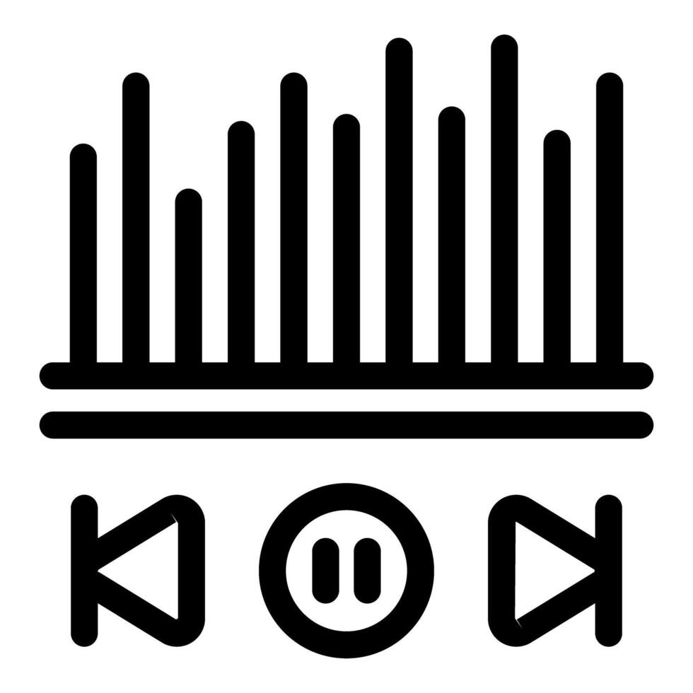 Audio player showing sound wave playing music 49528876 Vector Art at Vecteezy