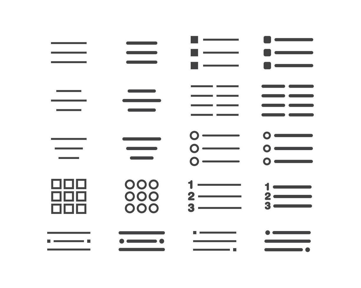 Hamburger Menu Icon Buttons For Website Ui Navigation Mobile App