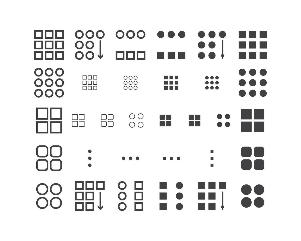 Hamburger Menu Icon Buttons For Website Ui Navigation Mobile App Presentation Design