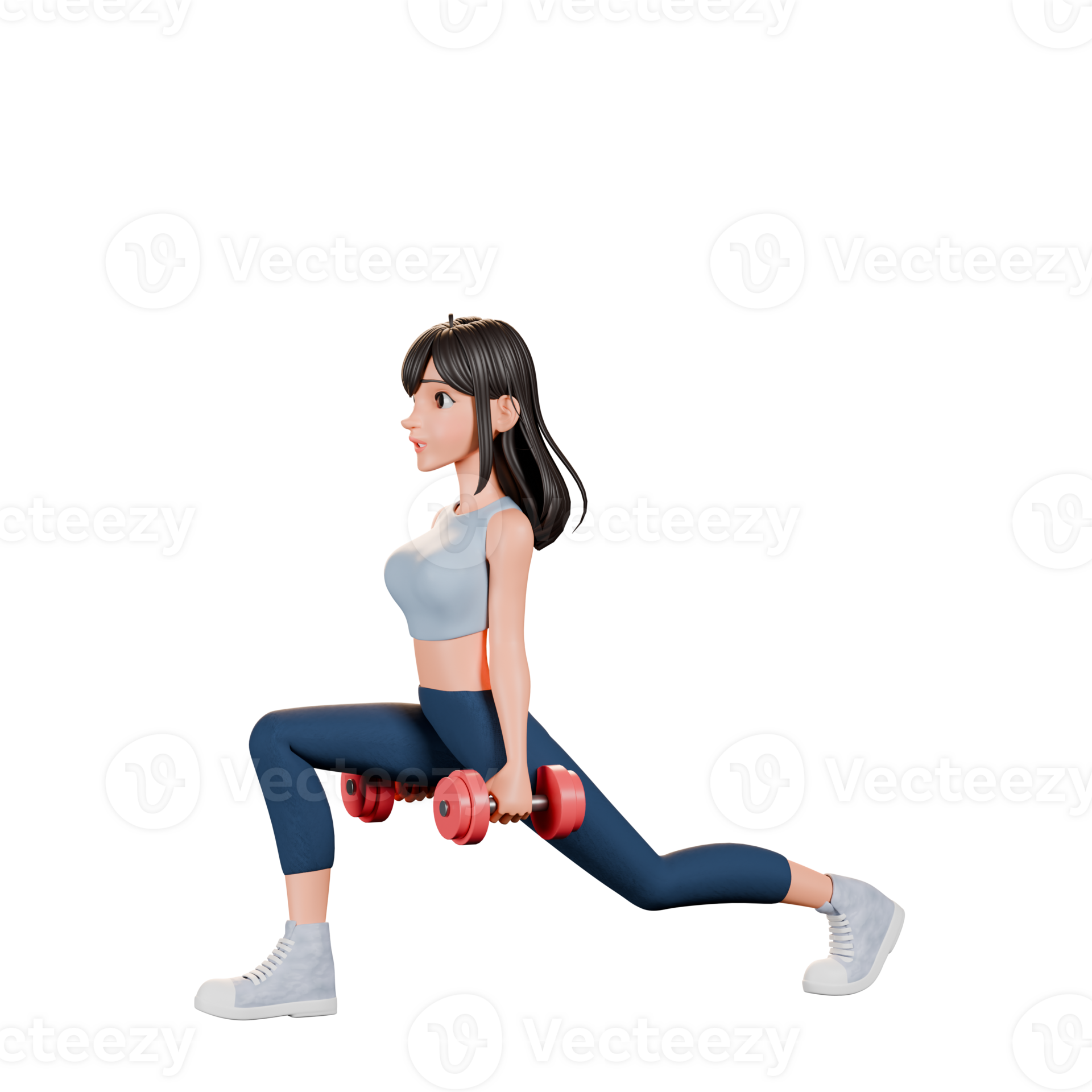 Athletic Female 3d Character Training 49547895 Png 0557