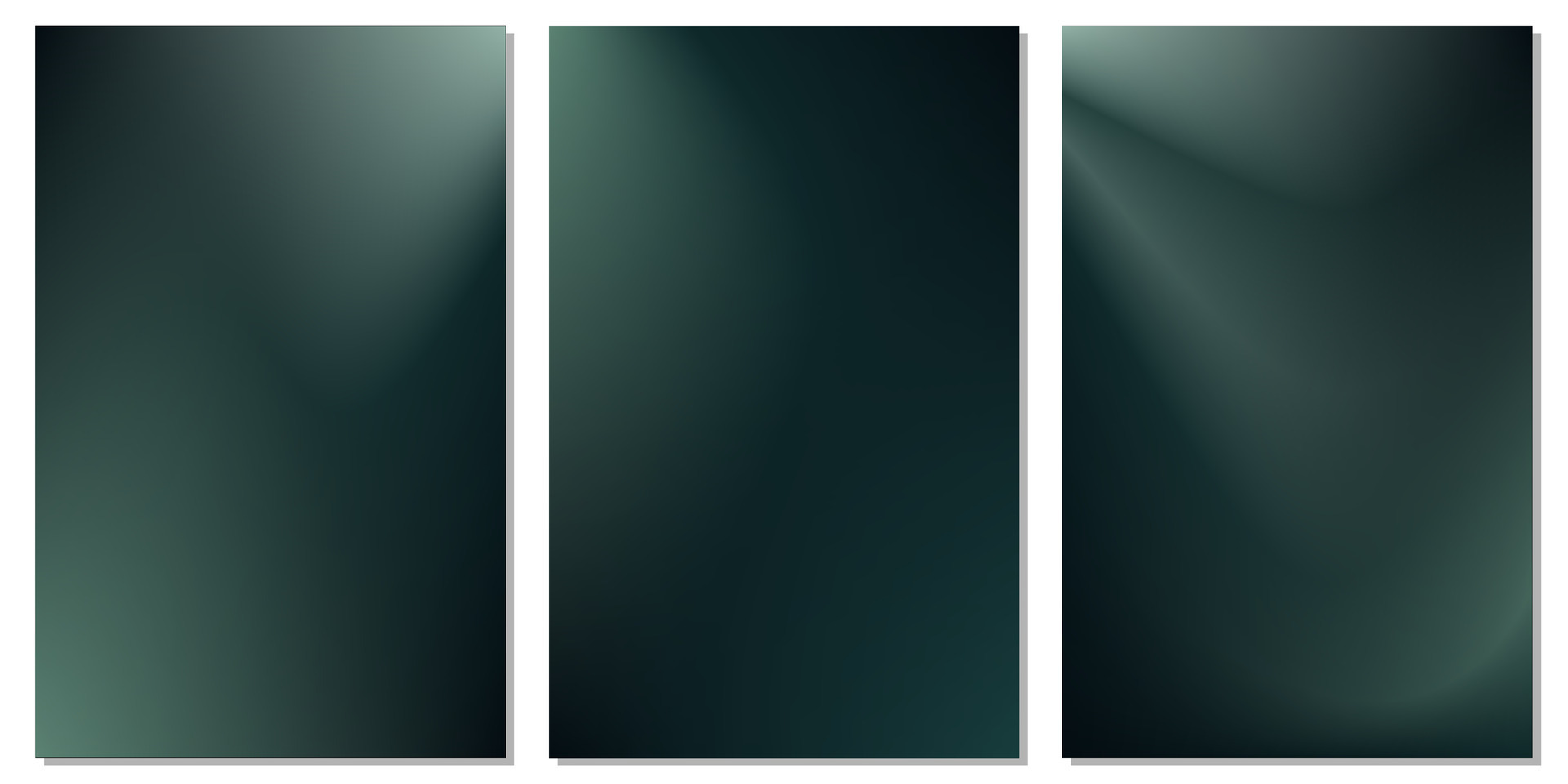 Dark green color gradient grainy background collection 49550950 Vector Art at Vecteezy