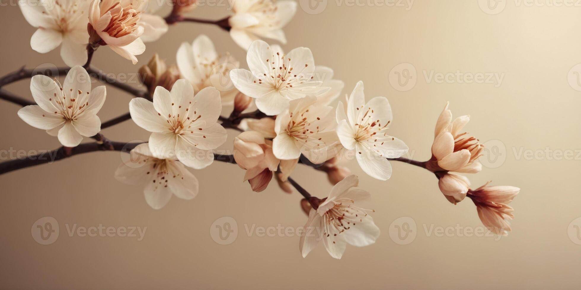 Beige background with subtle floral designs. 49551795 Stock Photo at ...