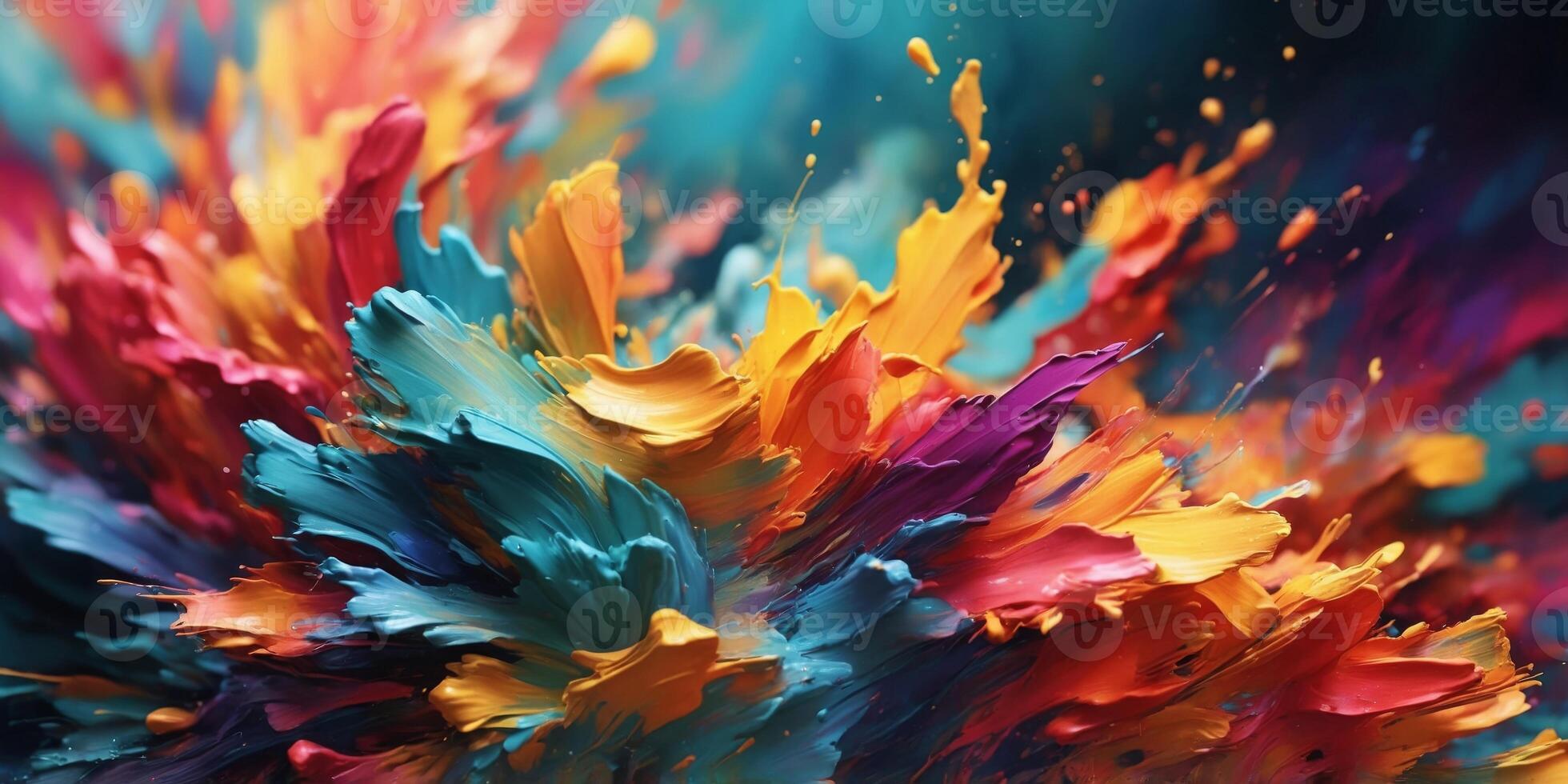 Abstract colorful brush strokes background. 49551959 Stock Photo at ...