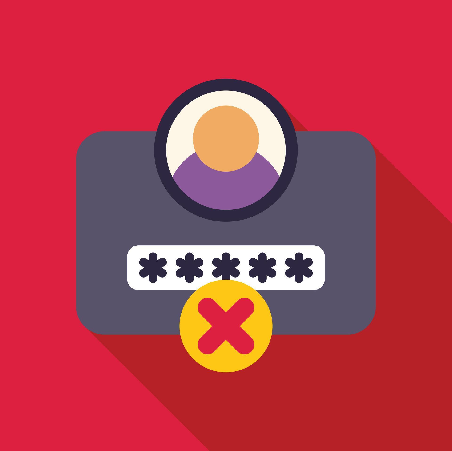 System showing wrong password notification during user login attempt 49555052 Vector Art at Vecteezy