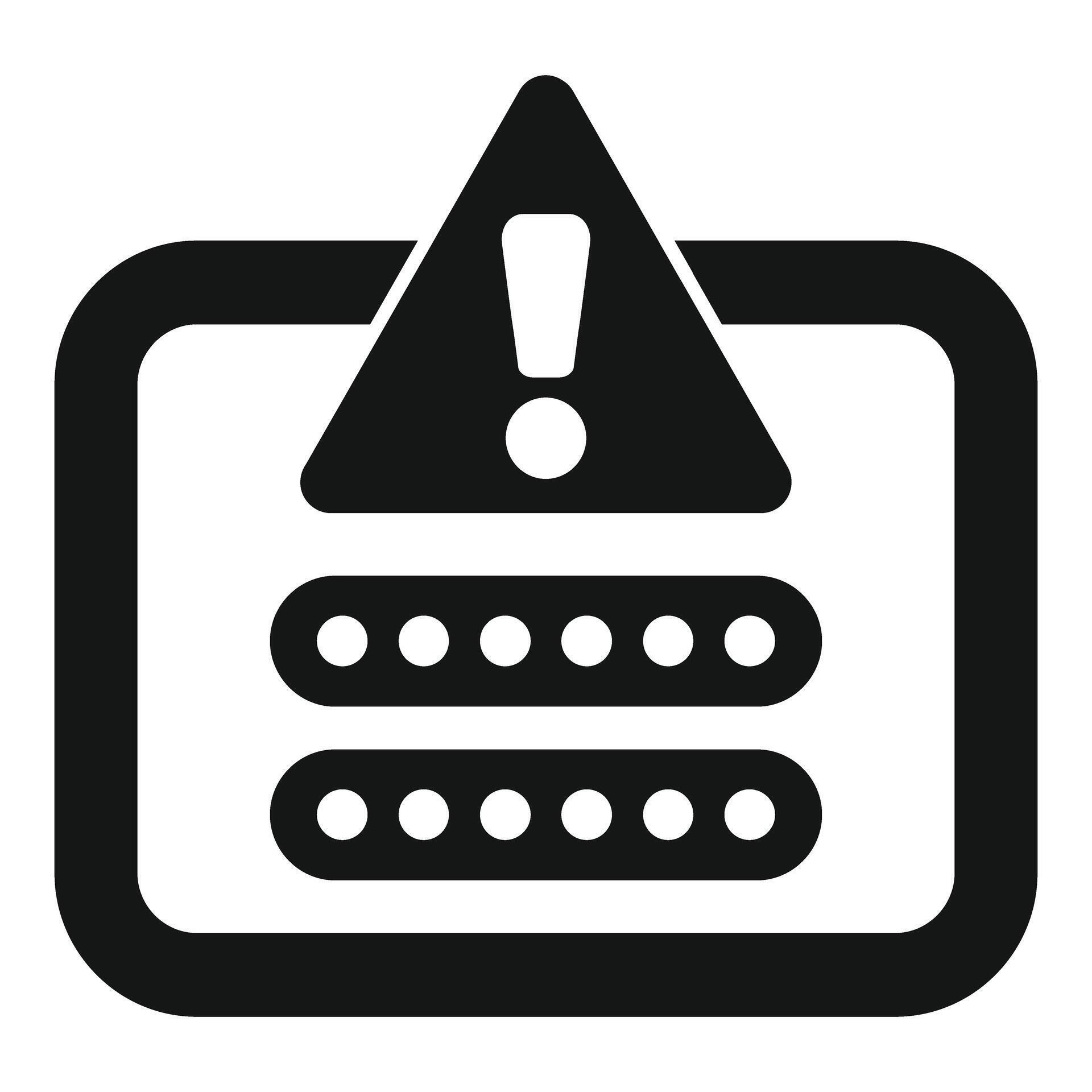 Warning Sign With Password Form Showing Access Denied 49555058 Vector