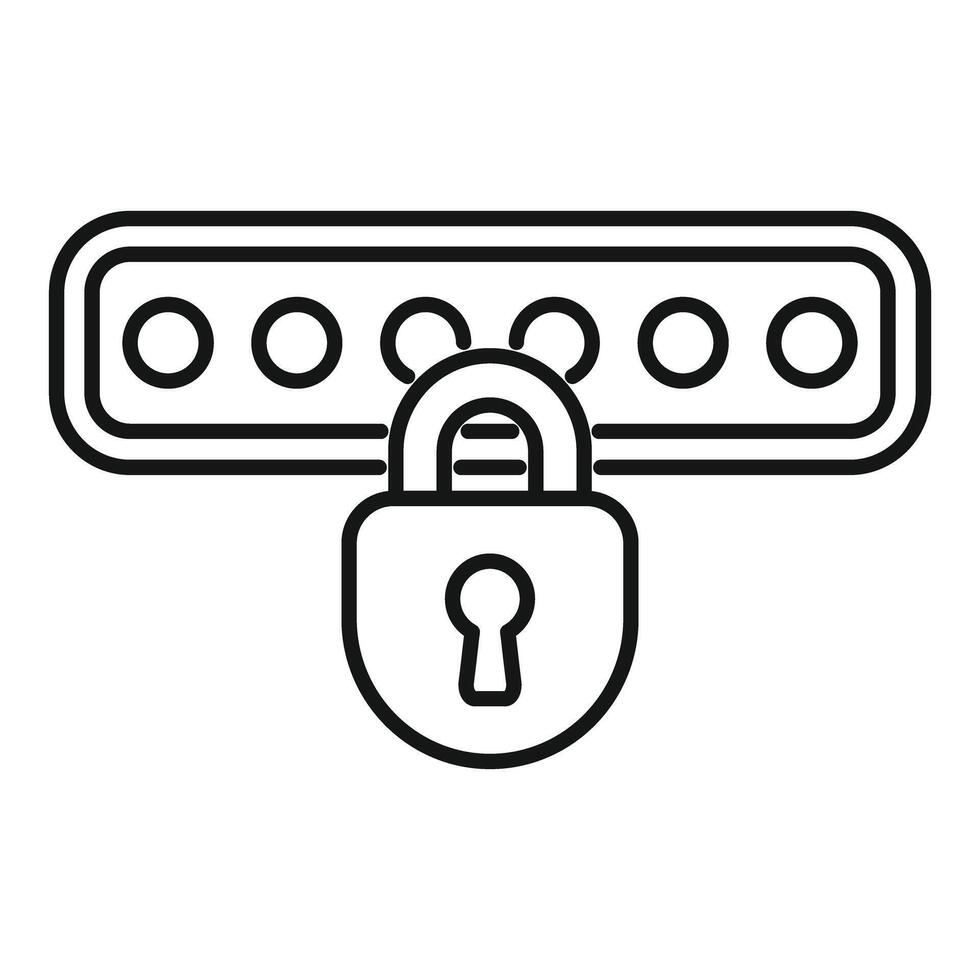 Padlock Protecting Password Showing Online Security And Privacy 49555101 Vector Art At Vecteezy