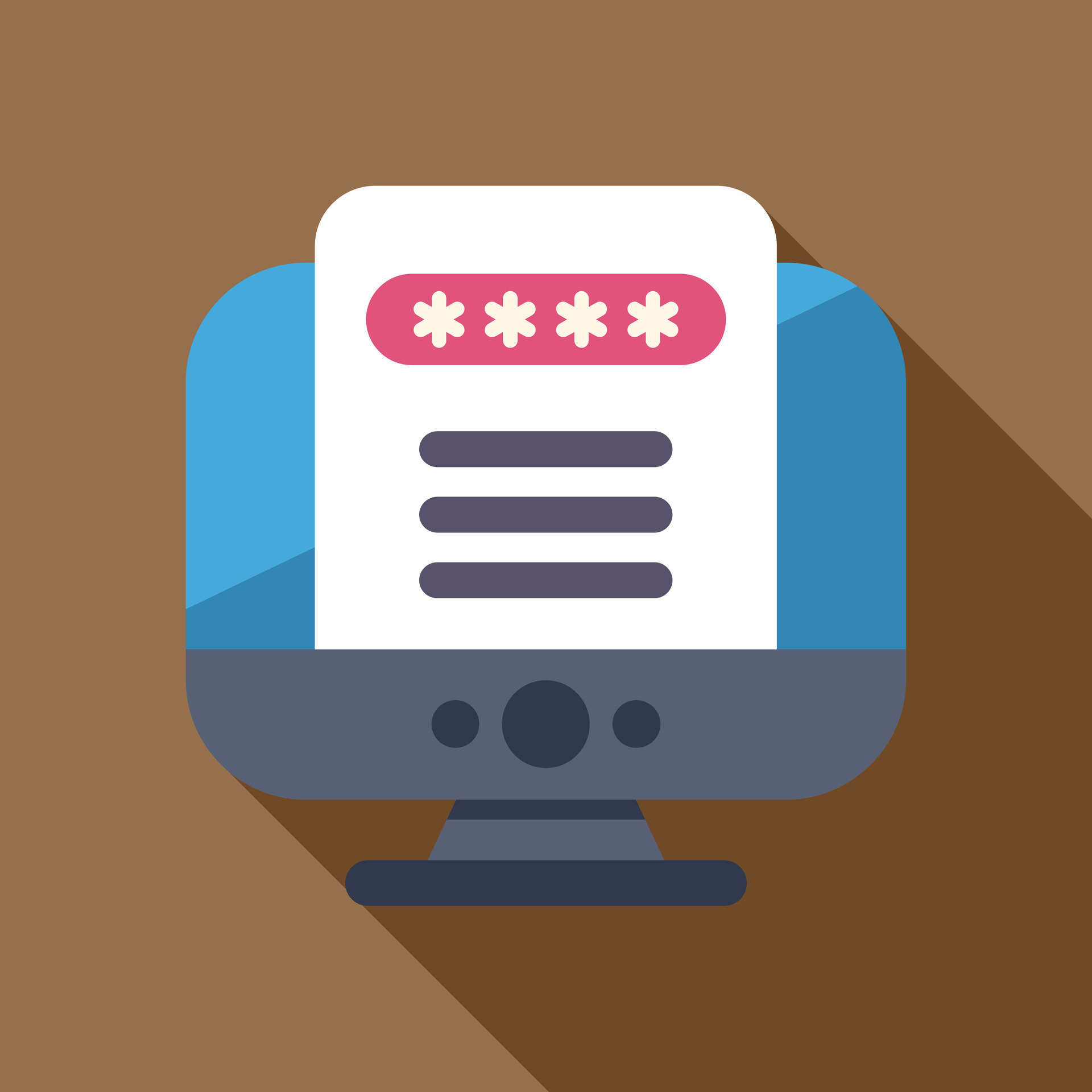 Desktop Computer Displaying Password Protected Login Screen With Asterisks 49555230 Vector Art