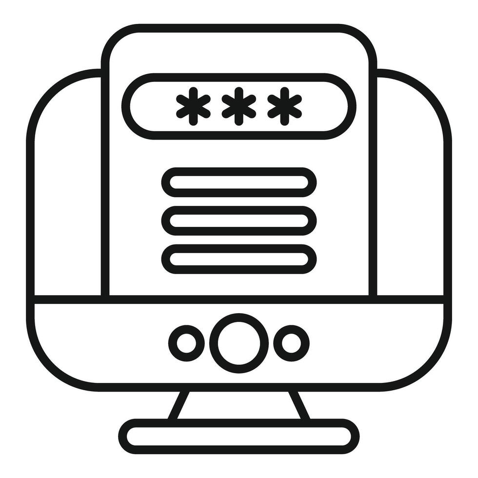 escritorio computadora mostrando contraseña protegido iniciar sesión pantalla con estrellas para ...