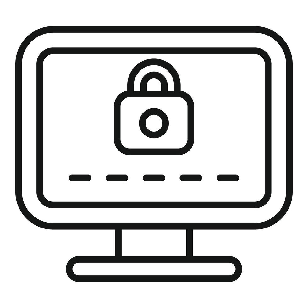 Computer Security System Showing Password Protection Concept 49555336
