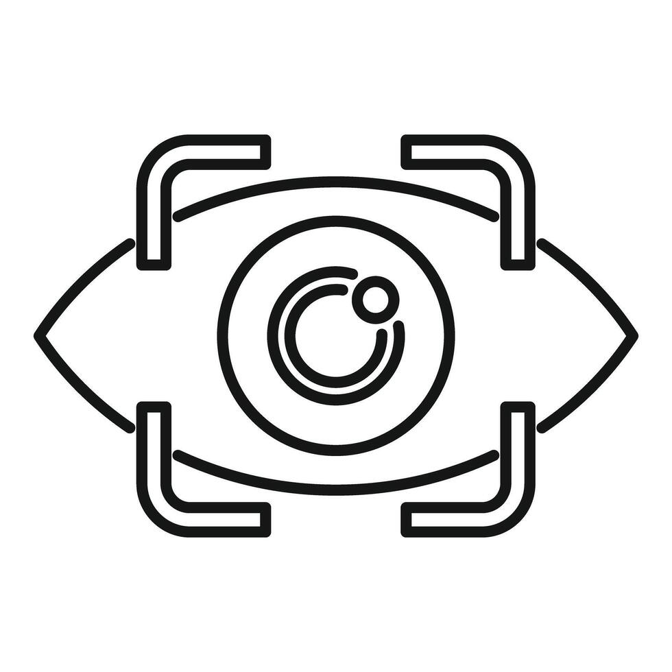 Eye scanning system verifying identity using iris recognition 49557492 ...