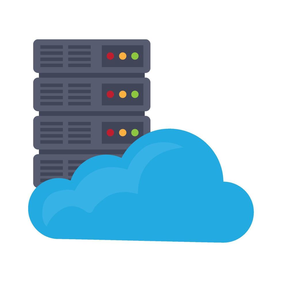 Cloud computing and server with cloud icon 49561189 Vector Art at Vecteezy