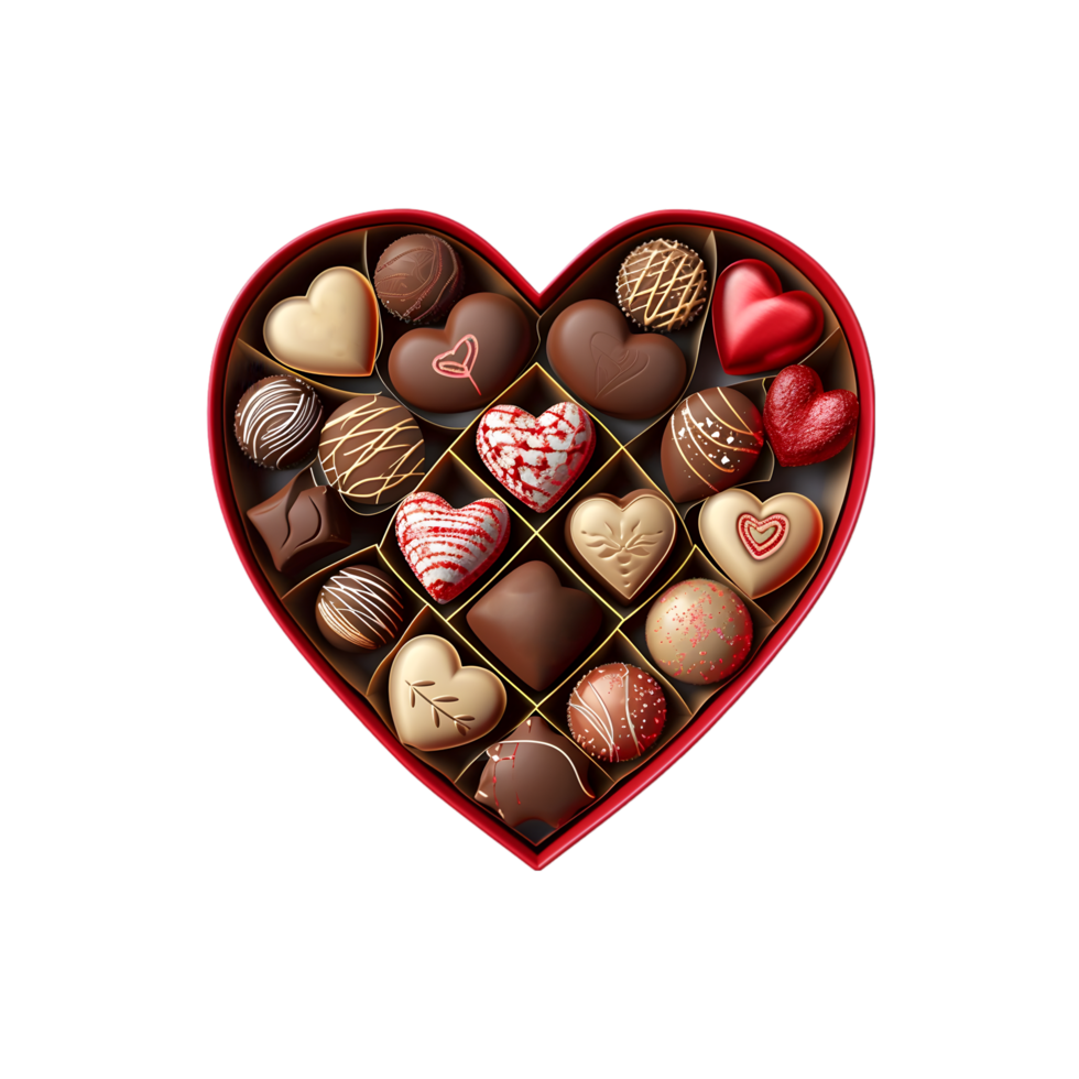 AI-generated valentine's day chocolate heart shape 49561590 PNG AI-generated valentine's day chocolate heart shape 49561590 PNG
