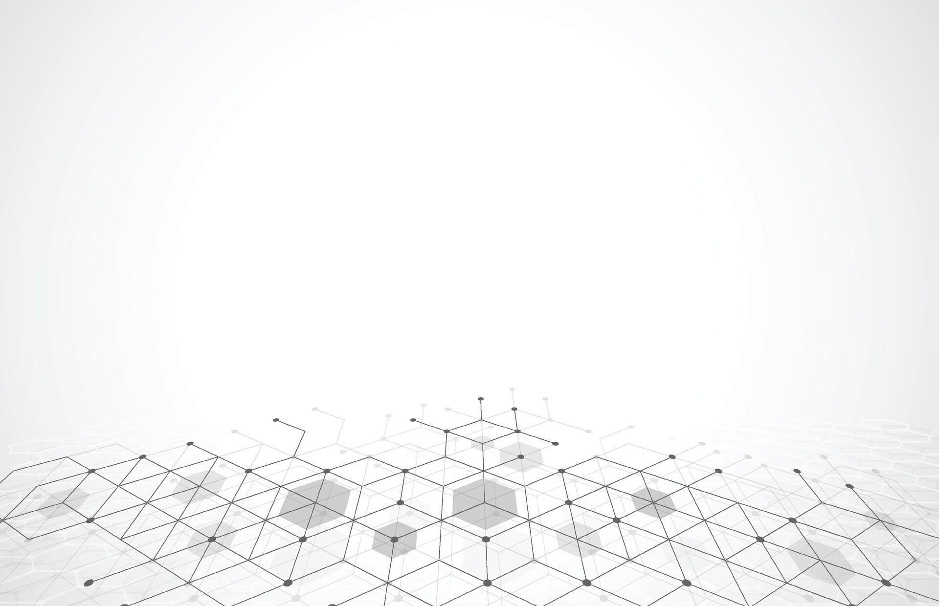 Abstract Geometric Boxes Pattern Dot Line Connection Background Modern