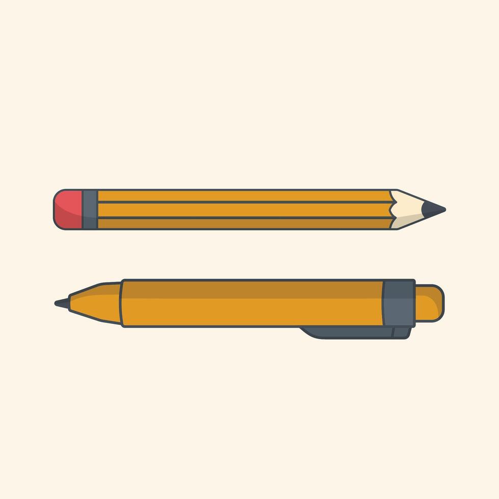 Pencil Mock Up Vector Art Icons And Graphics For Free Download