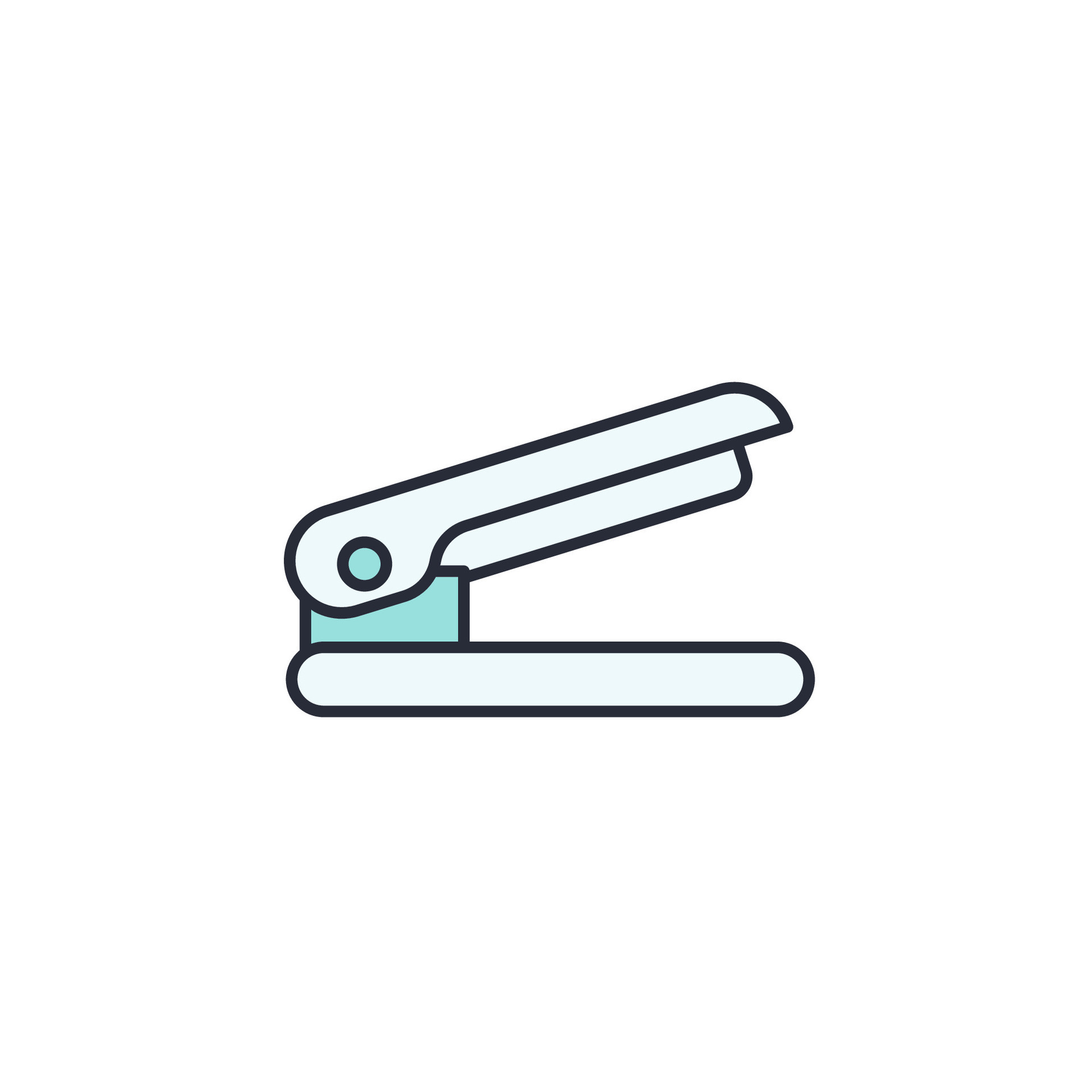 Stapler Icon Illustration Stapler Symbol Isolated On White Background