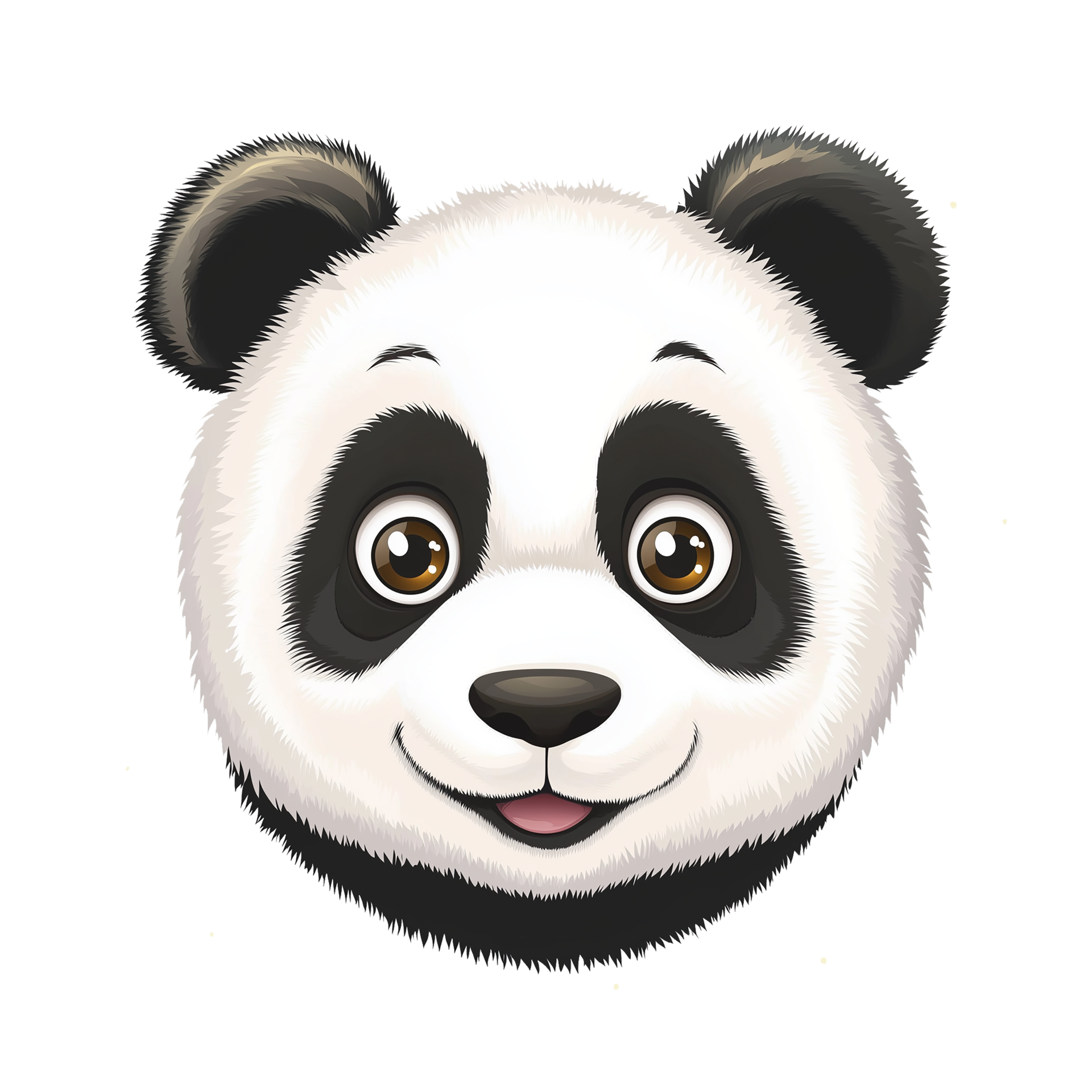 Elegant Panda Face Illustration in Format 49571533 PNG