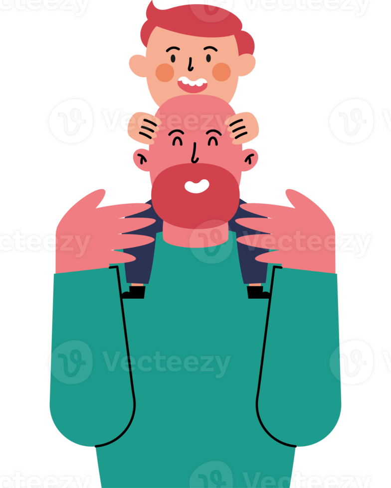 Ilustración De Padre E Hijo 49576445 Png