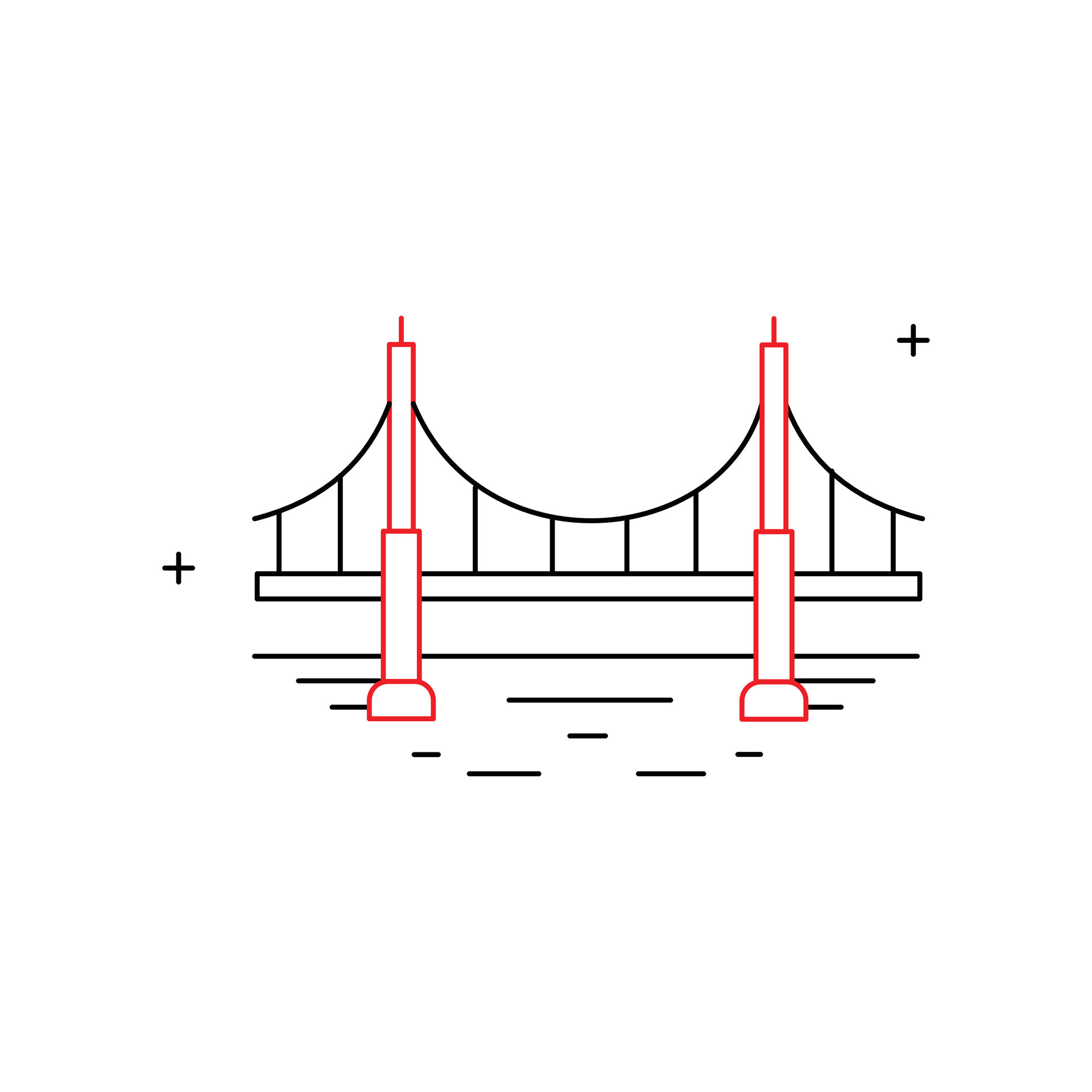 Bridge River Crossing Bridge Structure Icon Design 49577106 Vector Art At Vecteezy