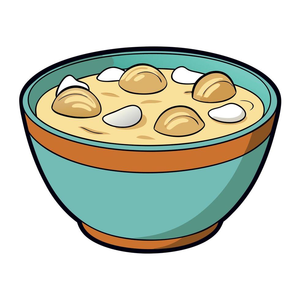 Delicious Clam Chowder Beloved American Delicacy 49578176 Vector Art At Vecteezy