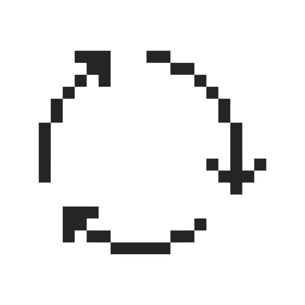 repetir símbolo flecha píxel Arte 49593712 Vector en Vecteezy