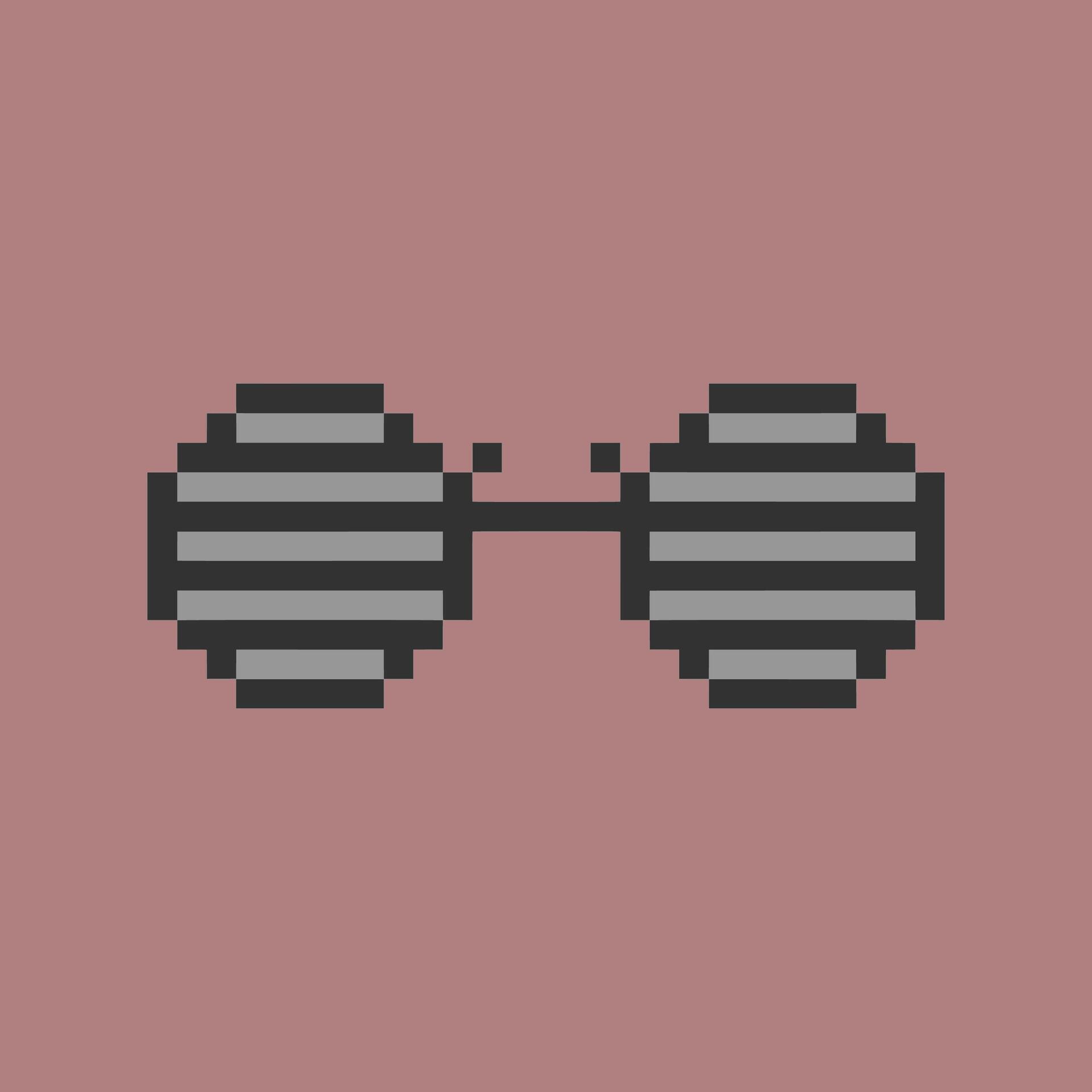 Classic Round And Monochrome Glasses Pixel Art 49593781 Vector Art At
