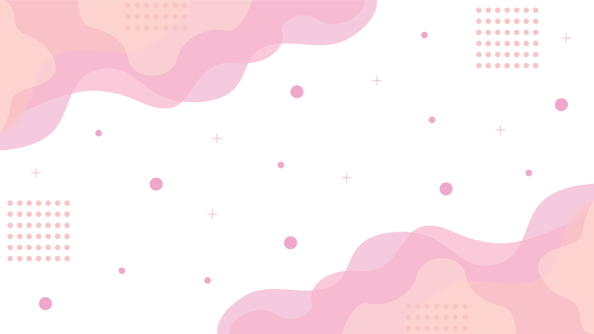 Abstract background with pink wavy shapes and dots. Illustration ...
