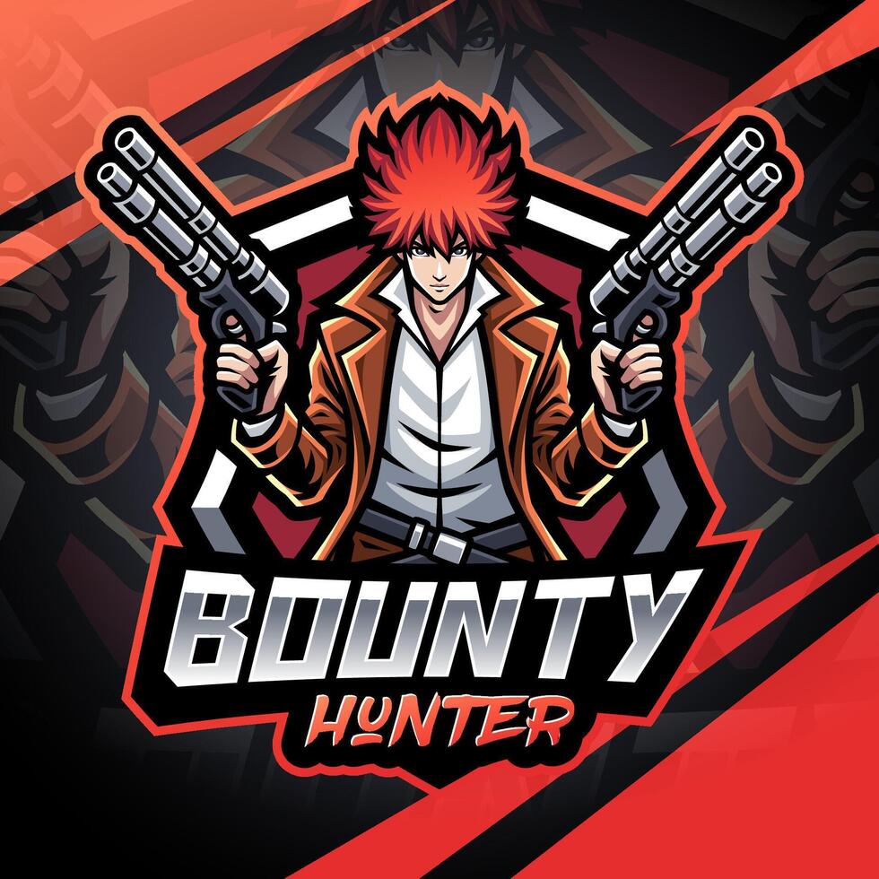 Bounty hunter esport mascot logo design 49597336 Vector Art at Vecteezy