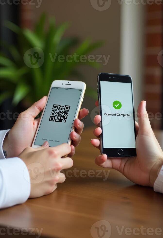 Payment Successful Confirmation On Tablet Screen Indicating The
