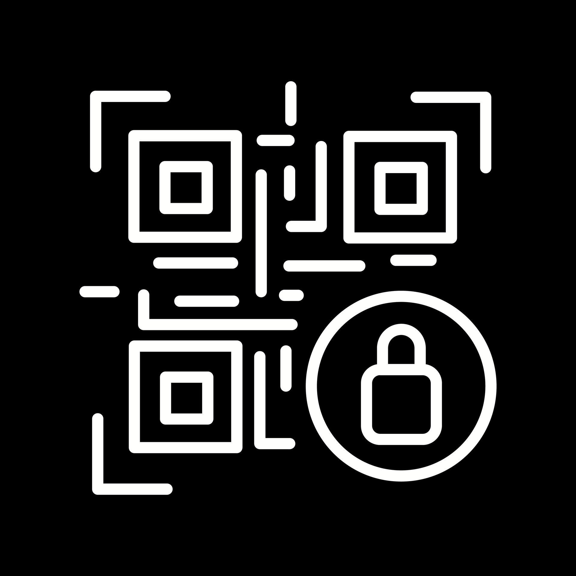 QR Code Encryption Icon Design 49623786 Vector Art at Vecteezy