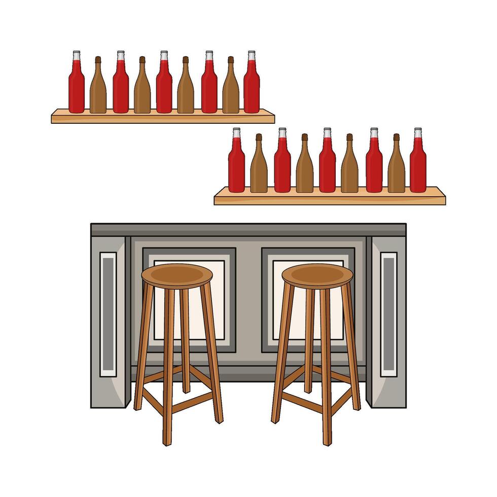 Illustration Of Bar Counter 49632040 Vector Art At Vecteezy