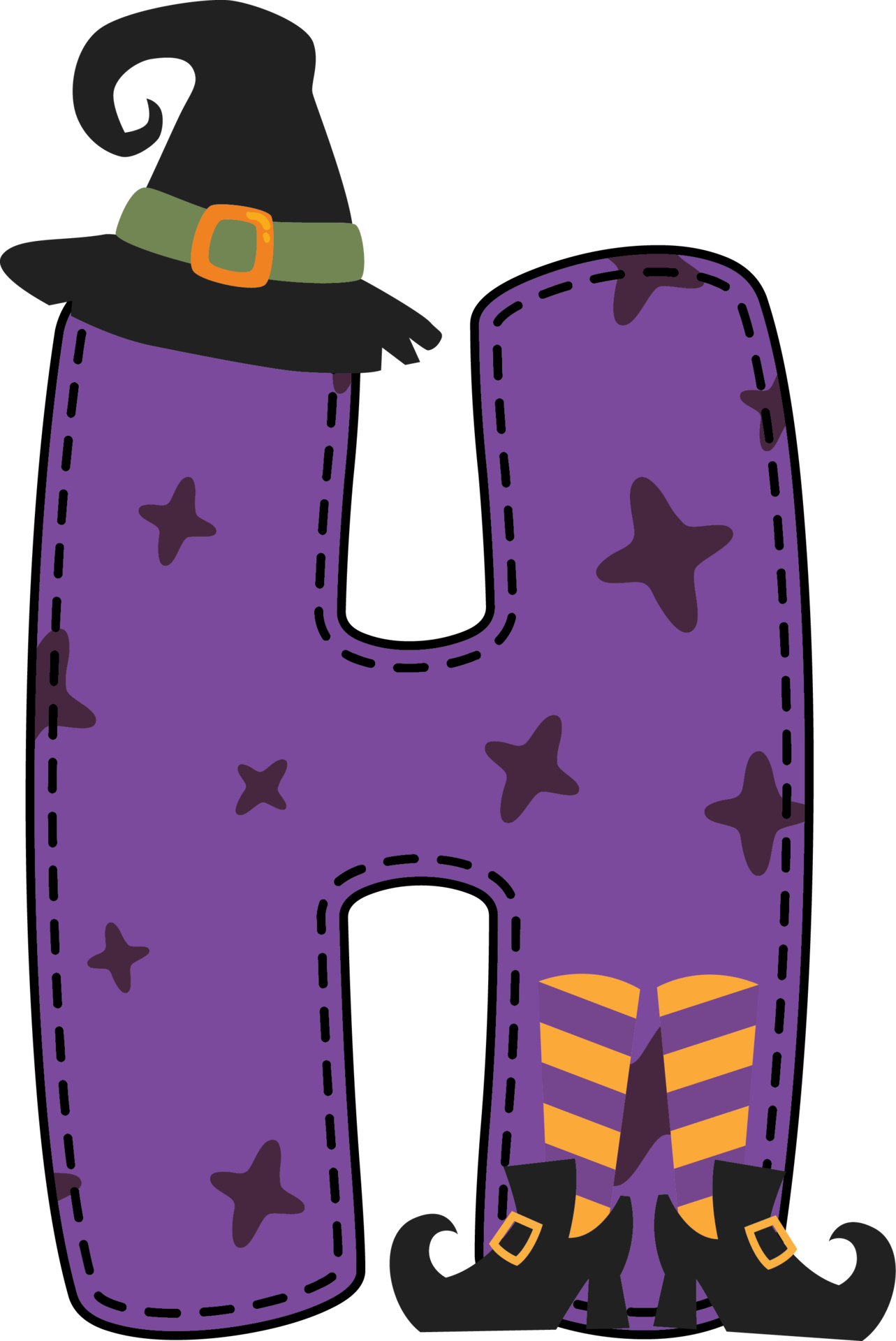 Halloween Witch Alphabet H 49650233 PNG