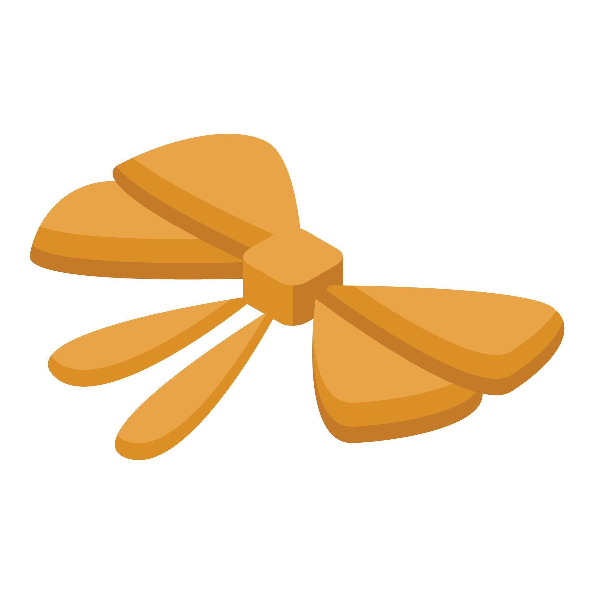 Golden bow tie isometric style for decoration 49652170 Vector Art at ...