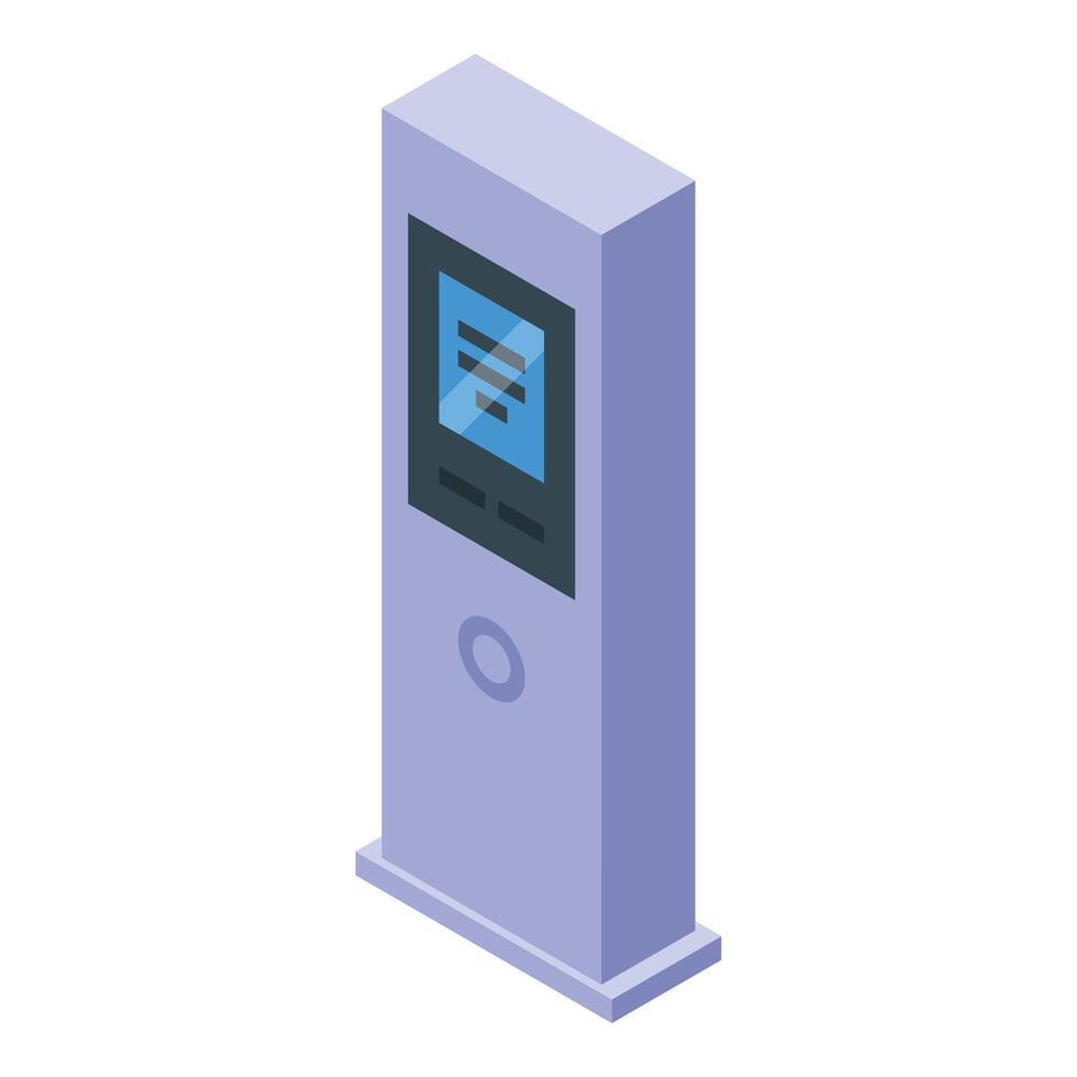 Digital interactive information kiosk displaying public information ... Digital interactive information kiosk displaying public information ...