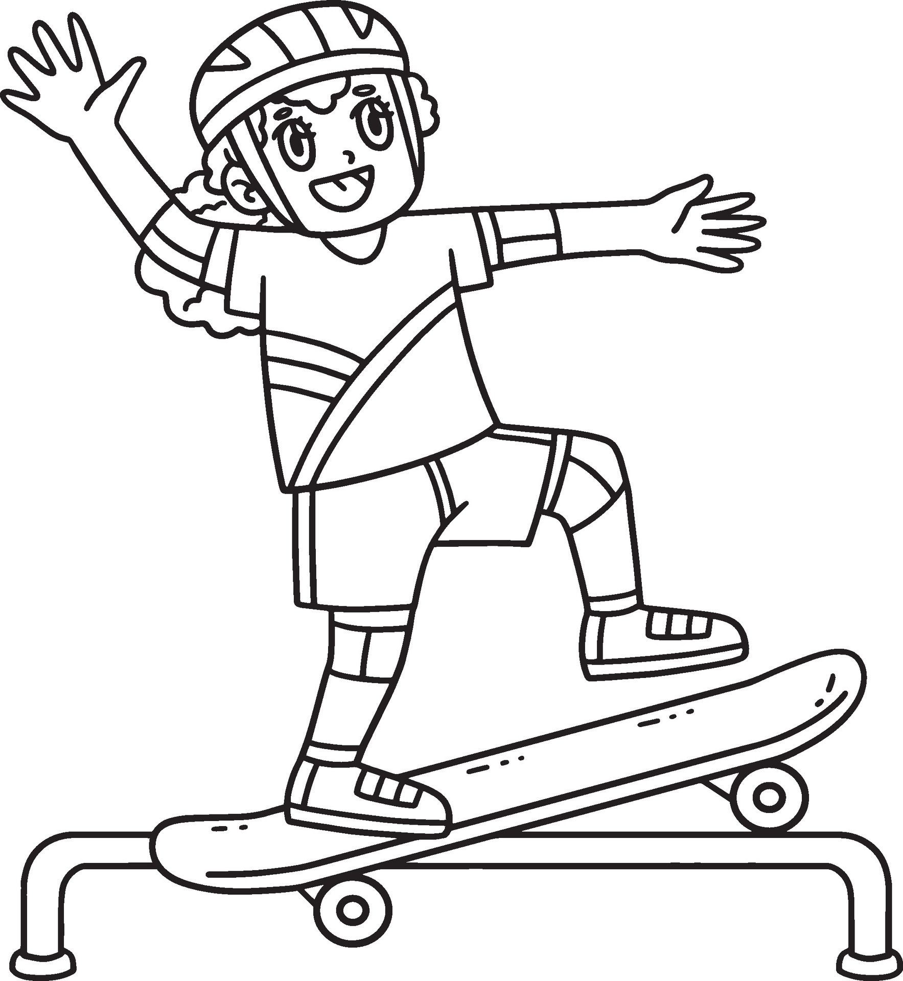 Skateboard Child Grinding on Rail Isolated 49654158 Vector Art at Vecteezy Skateboard Child Grinding on Rail Isolated 49654158 Vector Art at Vecteezy