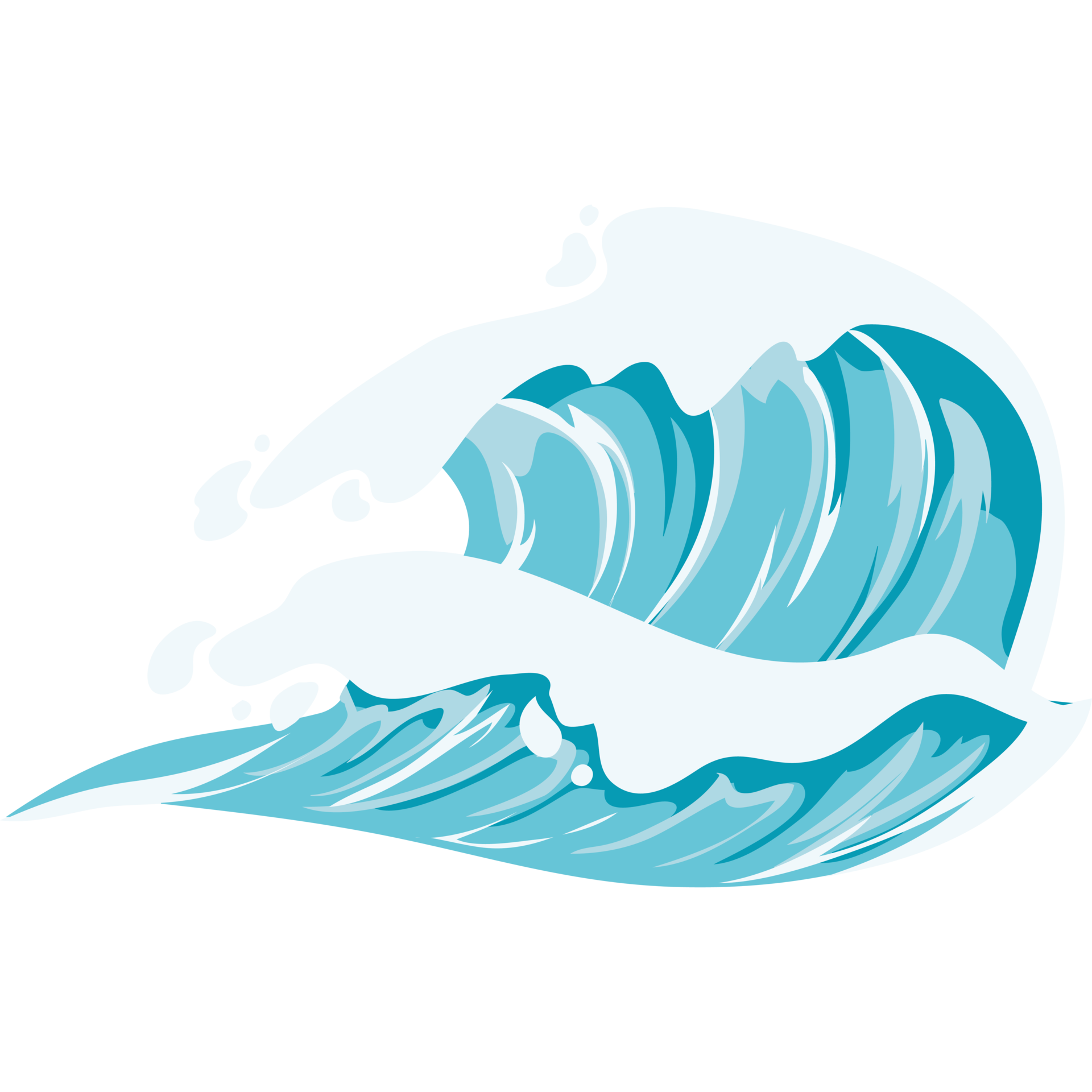 A cartoon wave with a blue background 49655720 PNG