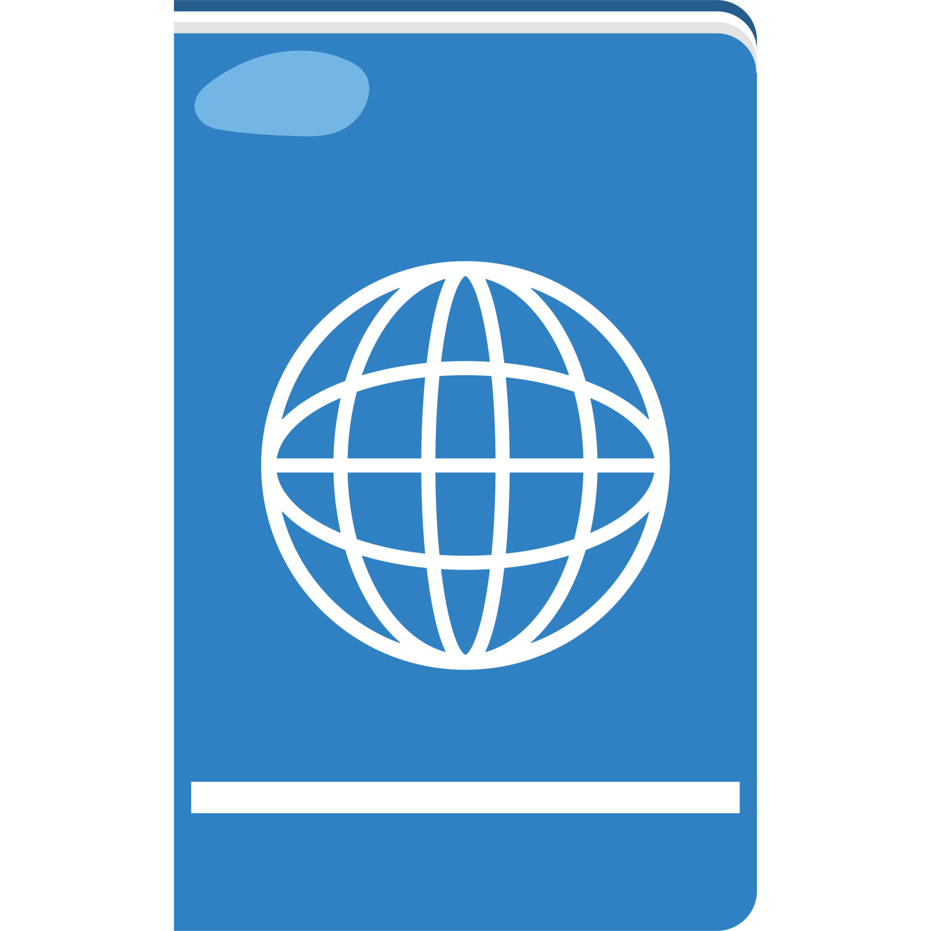 A Blue Passport Book With A Globe On It 49657283 Png