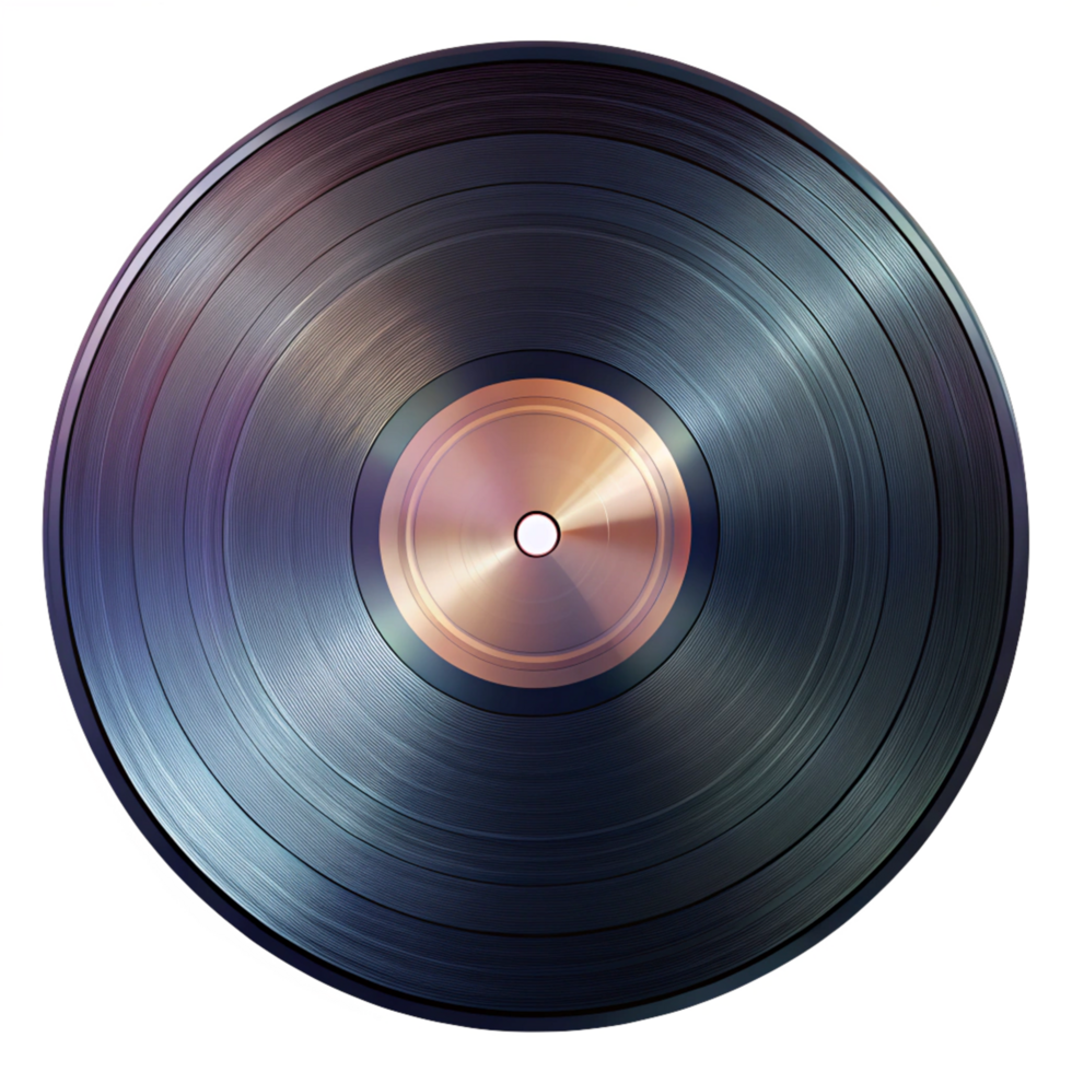 Vintage Vinyl Record Disc Texture 49662375 PNG