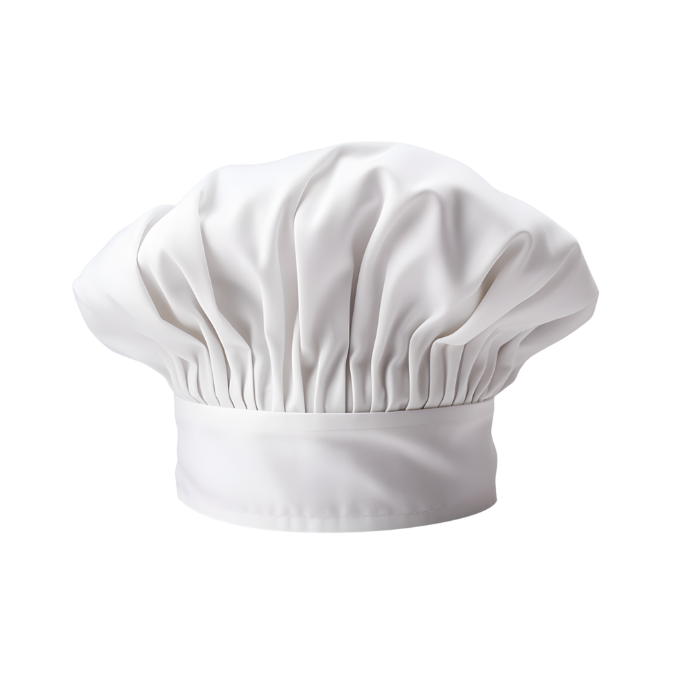 A white chef hat isolated on transparent background 49662631 PNG